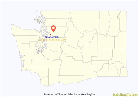 Map Of Snohomish City Thong Thai Real