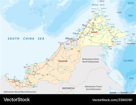 Sarawak Maps Kota Kinabalu Destination Wildlife Tours Outback