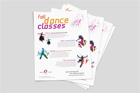 Dance Class Flyer Template Creative Market