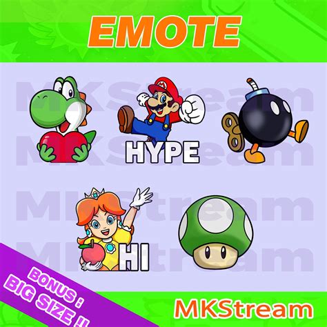 Artstation Twitch Emotes Super Mario Bros Pack Artworks