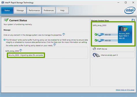 How To Create A Raid 1 Volume Within Windows Using The Intel Rapid Storage Technology Utility