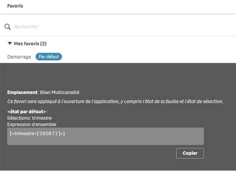 solved comment dans qlik sense créer un favoris par défau qlik community 1679514