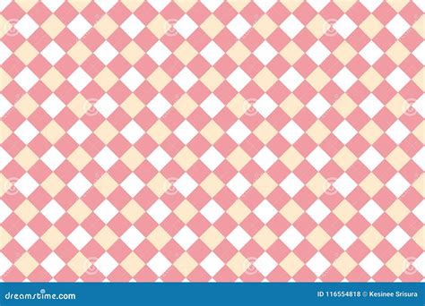 Abstract Geometric Shape Pattern With Pink Pastel Colour Stock