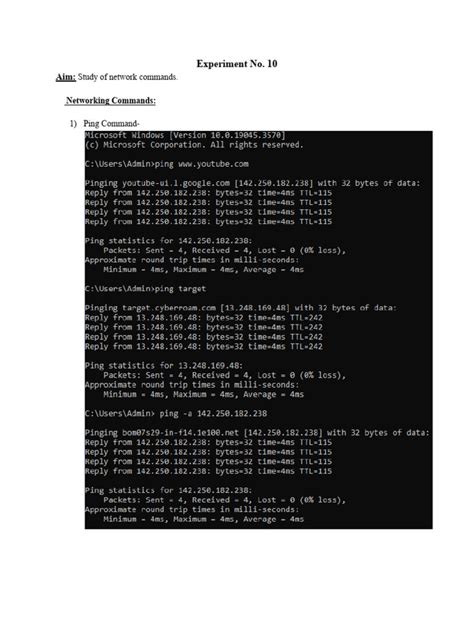 computer network experiment no 10 pdf
