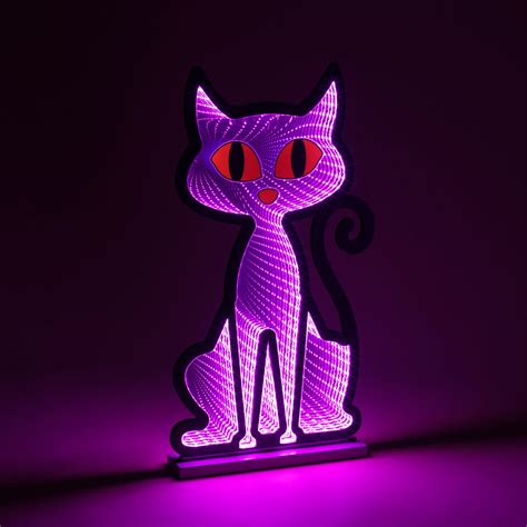 Infinity Lighted Halloween Cat Gasper Home And Garden