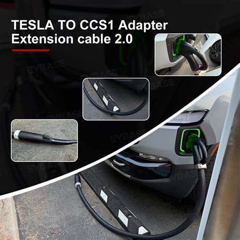 Nacs To Ccs1 Adapter With Extension Cable Max 350a1000v Fast Charge C