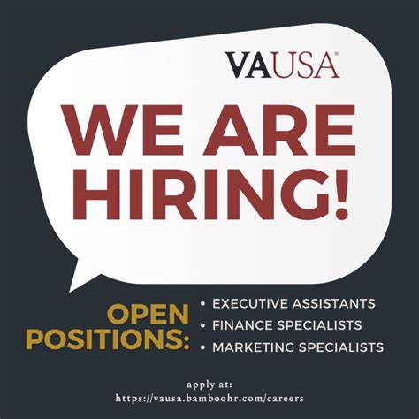Vausa® On Linkedin Nowhiring Virtualassistantjobs Careeropportunity Joinvausa