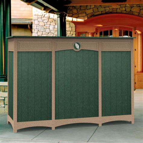 Outdoor Greeting Podium In Recycled Plastic Or Sustainable Hardwoods