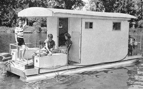 Vintage Pontoon Houseboat Plans Pdf File 4 Pp Diagrams