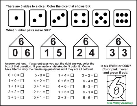 Number Bonds To 6 Free Math Worksheets Worksheets Library