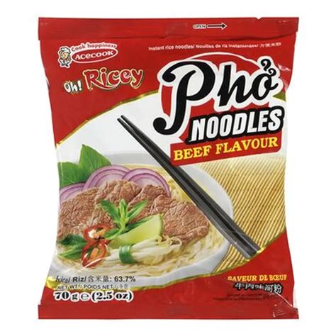 Oh Ricey Instant Reisnudeln Mit Rindfleisch Geschmack 70 G Reis