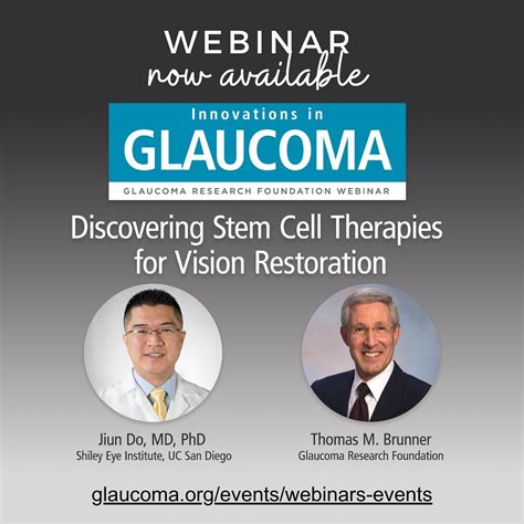 Our “discovering Stem Cell Glaucoma Research Foundation