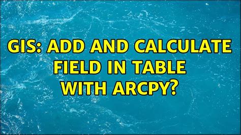 Gis Add And Calculate Field In Table With Arcpy Youtube Xxx Porn Sex Pics