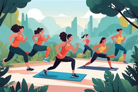 Les Personnes Pratiquant Des Activités Sportives Ou De Lexercice Et Une Alimentation Saine