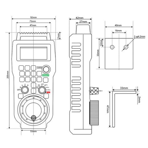 WHB B Version Mach Axis Wireless Pendant Manual Handwheel Controller