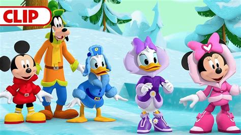 Mickey Minnie And Friends Make A Snow Castle ️ Mickey Mouse Funhouse