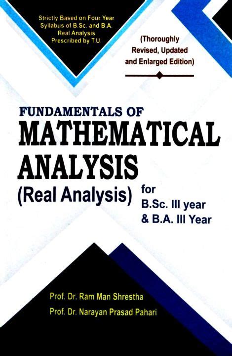 A Textbook Of Mathematical Analysis Real Analysis Np