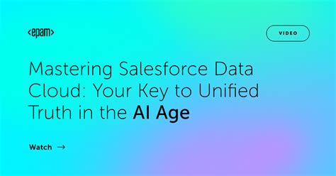 Webinar Unlocking Ai With Salesforce Data Cloud Epam