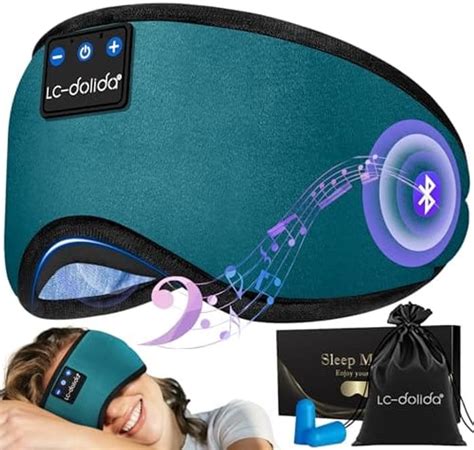 Lc Dolida Sleep Headphones Bluetooth Mask 100 Blackout Wireless Eye Mask £17 50 At Amazon