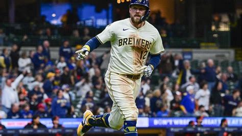 Mlb Guardians Strengthen First Base With Former Brewer Rhys Hoskins