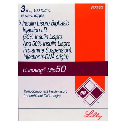 Humalog Mix 50 Penfill Insulin Lispro Biphasic Injection Ip