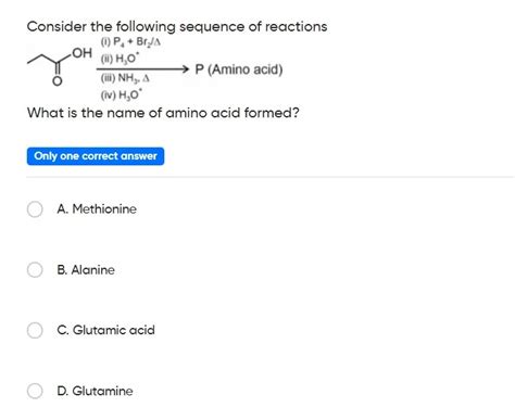 Consider the following sequence of reactions | StudyX