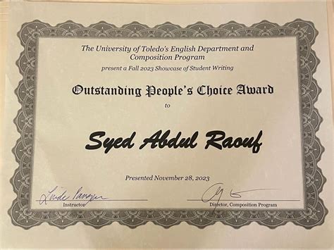 Participated Showcase Event Where We Won The Outstanding Peoples Choice Awards For The Fall