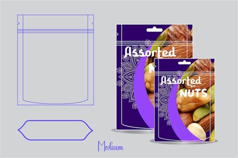 Premium Vector Nuts Assorted Medium Size Template
