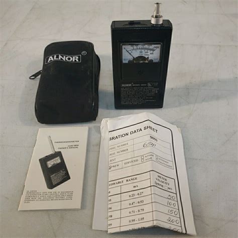 Alnor 9850 Thermo Anemometer Air Velocity Meter Indicating Equipment W