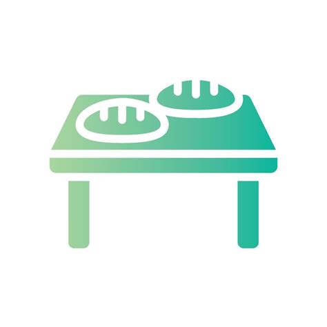 Bread Flat Gradient Icon White Background 54005056 Vector Art At Vecteezy