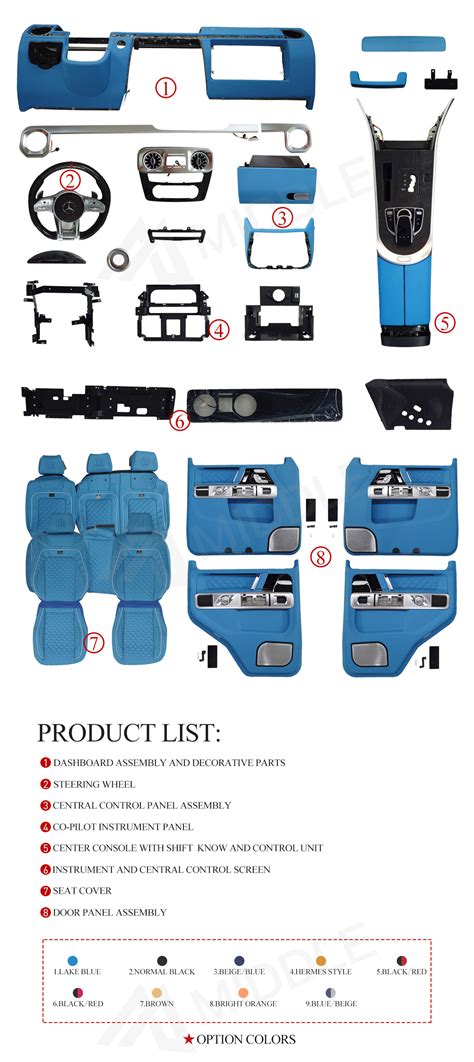 G Class Auto Interior Upgrade Interior Conversion Kit For W463 To W464