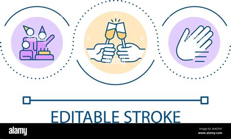 farewell party loop concept icon stock vector image and art alamy