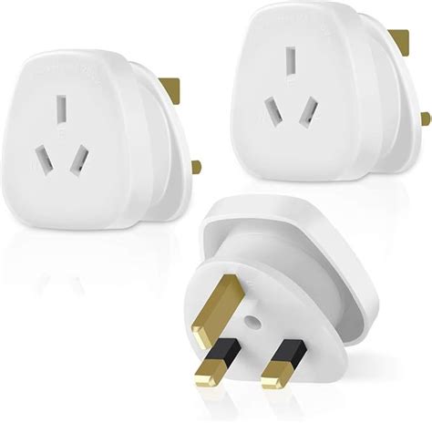3 Pack Australia To Uk Plug Adapteraus China To Uk Power Plug Adaptor