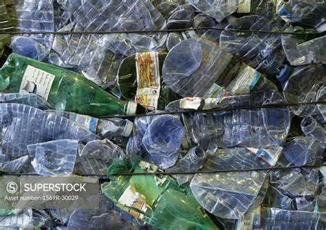 Compacted Plastic Bottles Superstock