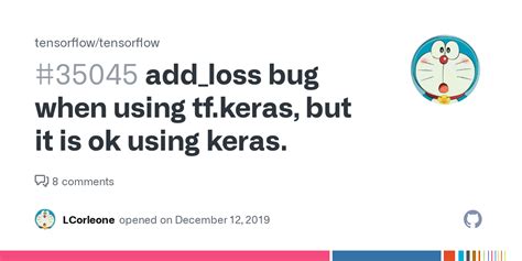 Addloss Bug When Using Tfkeras But It Is Ok Using Keras · Issue 35045 · Tensorflow