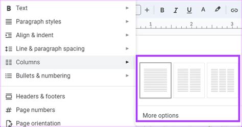How To Make And Customize Text Columns In Google Docs Guiding Tech