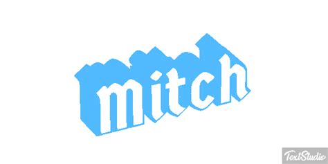Mitch Name Animated  Logo Designs