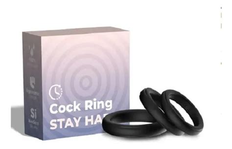 Set De 3 Anillos S Stay Hard Cock Ring Color Negro Mercadolibre