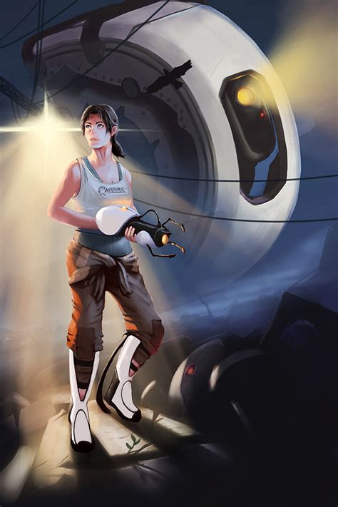 Portal 2 Chell Concept Art