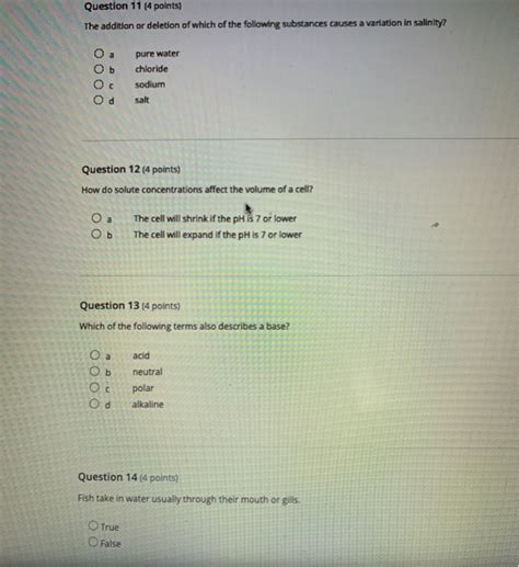 solved question 11 4 points the addition or deletion of