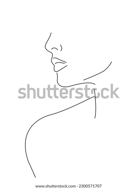 Profile Drawing Of A Woman