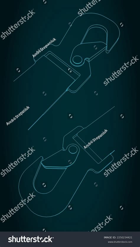 Stylized Vector Illustration Webbing Sling Hook Stock Vector Royalty Free 2250234421
