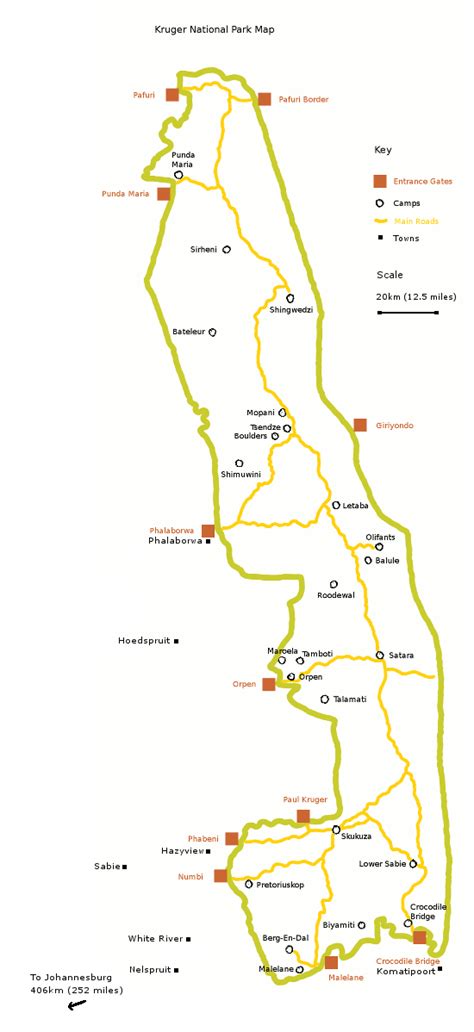 Kruger National Park Map Location And Plan Kruger National Park Guide