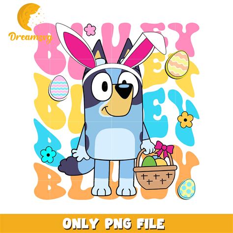 Bluey Easter Bunny Png Download Dreamsvg Store