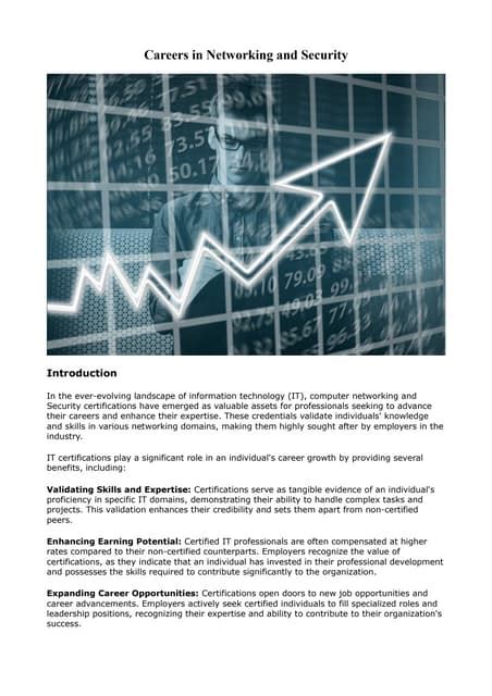 Career Certifications In Computer Networking Pdf Computer