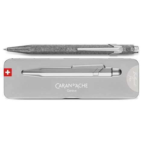 849 Bille Ballpoint Pen Premium Line Original Silver By Caran D