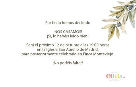 ⭐ 25 Textos Para Invitaciones De Boda La Tienda De Olivia