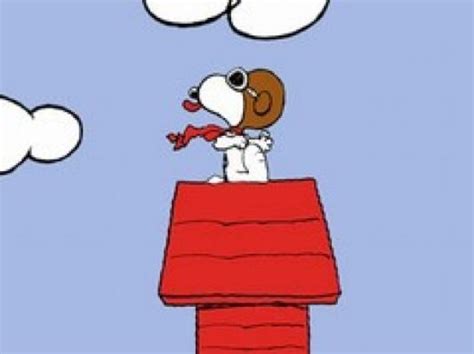 Peanuts Cartoon Snoopy Dog Flying Flying Ace Snoopy Snoopy Dog House