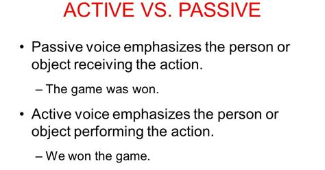 Презентация Active And Passive Voice