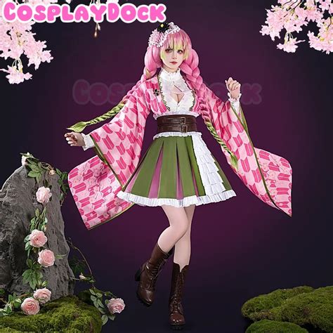 Anime Demon Slayer 5th Anniversary Mitsuri Kanroji Cosplay Wig
